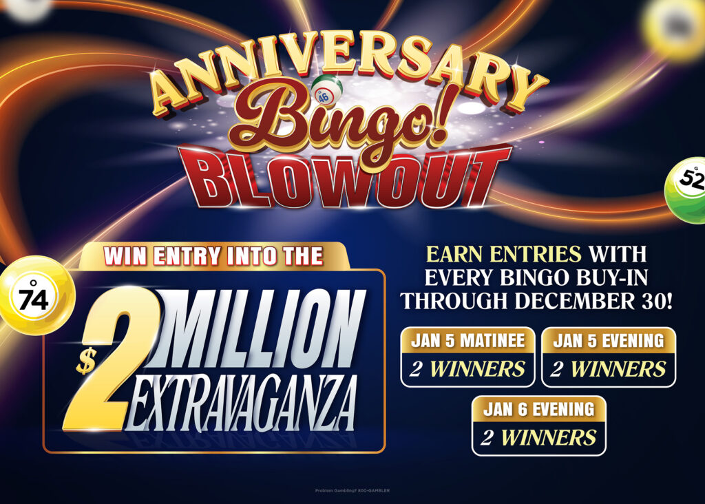 Anniversary Bingo Blowout - Jackson Rancheria Casino Resort